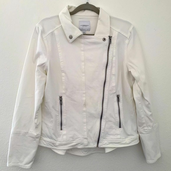 Liverpool Jeans Company | Jackets & Coats | Liverpool White Jacket Size ...